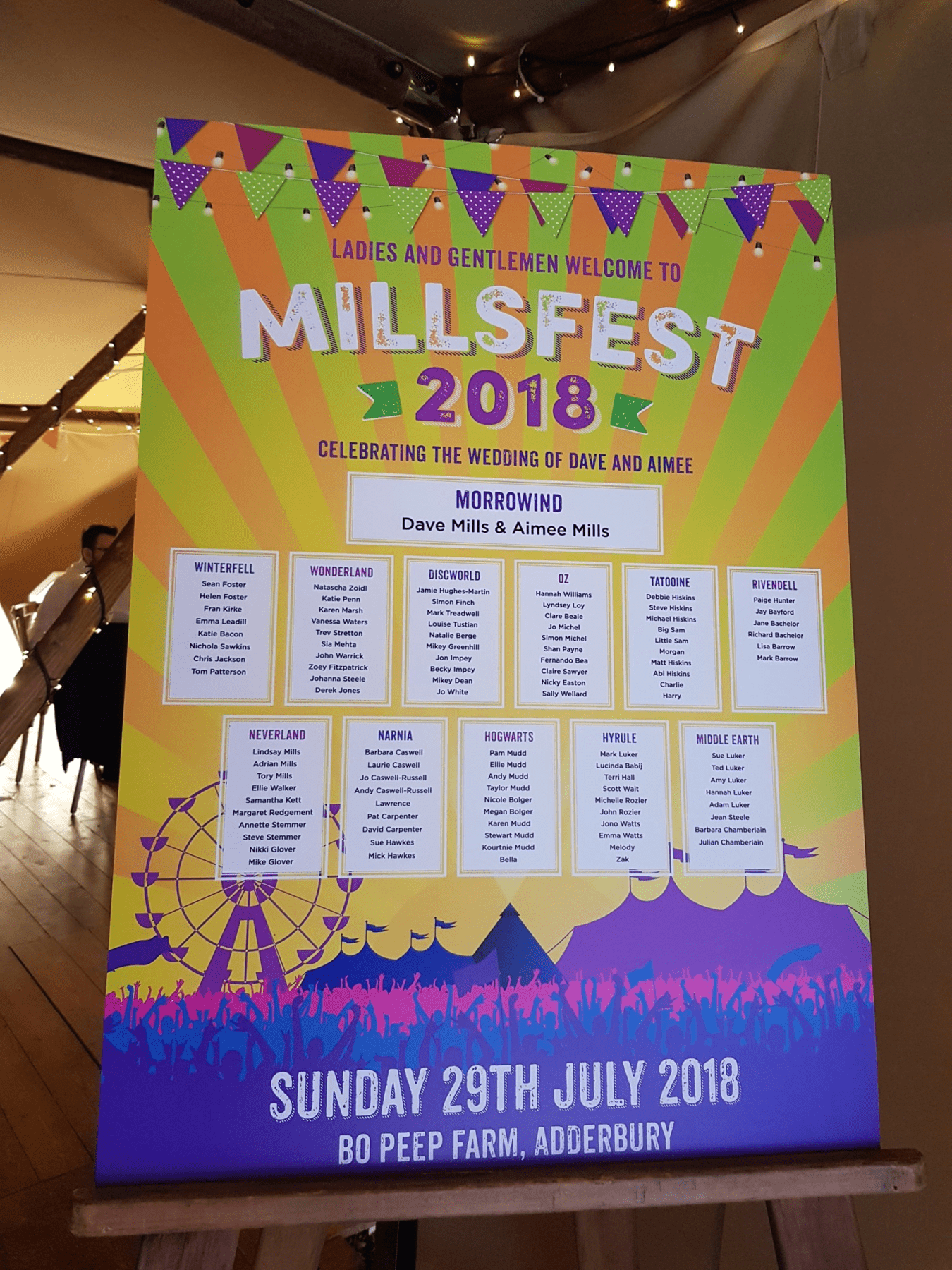 Millsfest! Festival flags, signposts and giant letters were all part of ...